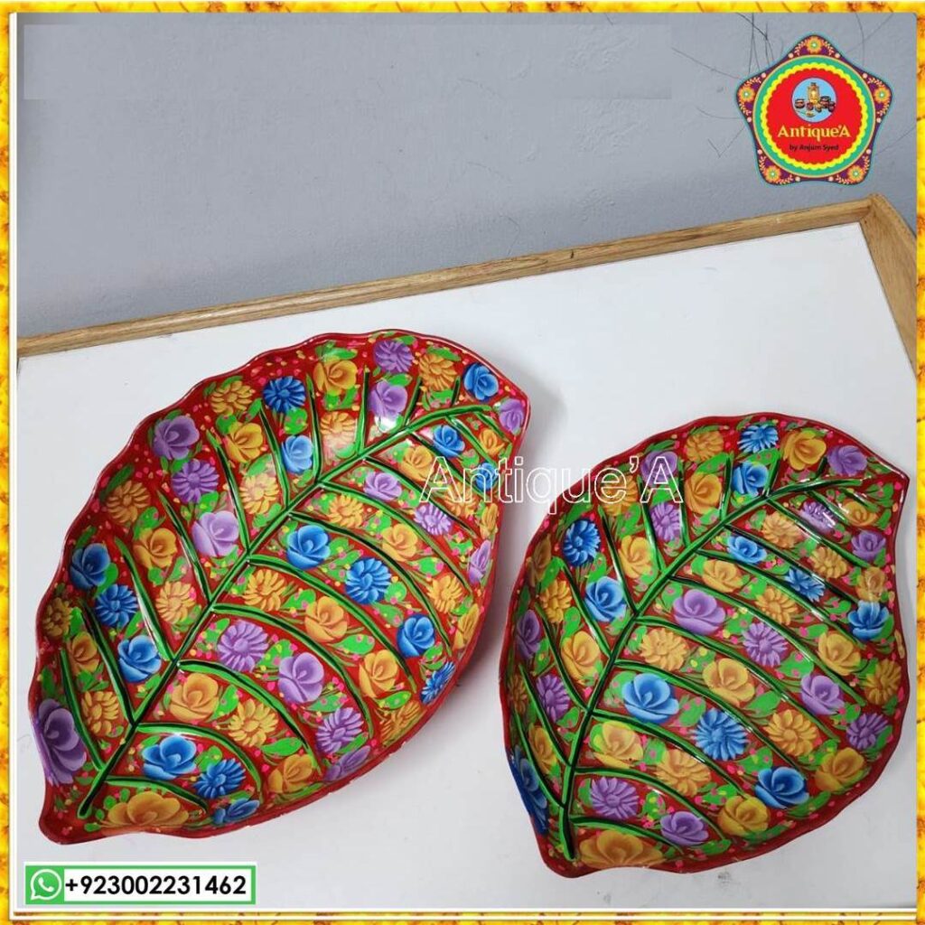 Leaf Platter - Unbreakable Ceramic - AntiqueA Truck Art